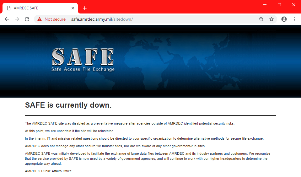 DOD disables file sharing service due to 'security risks' 2025 ...