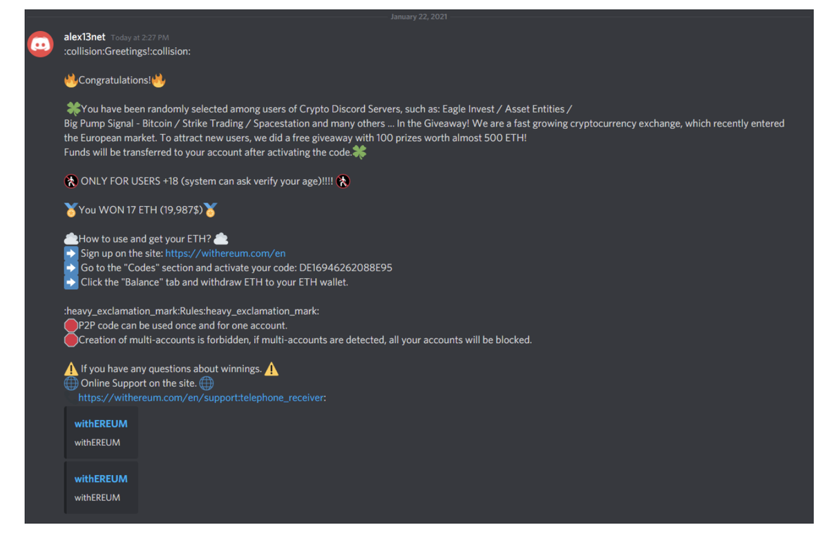 Discord Servers Targeted In Cryptocurrency Exchange Scam Wave 2025 ...