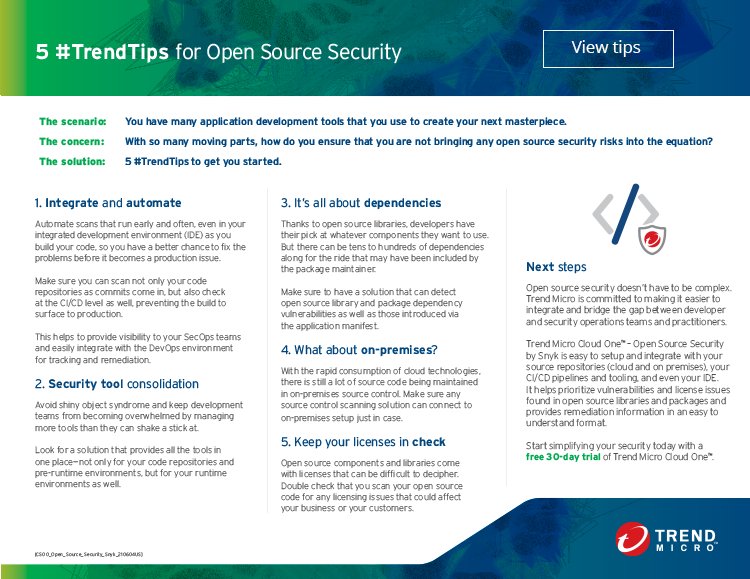 5 #TrendTips for Open Source Security Solution Engineer 2025 ...