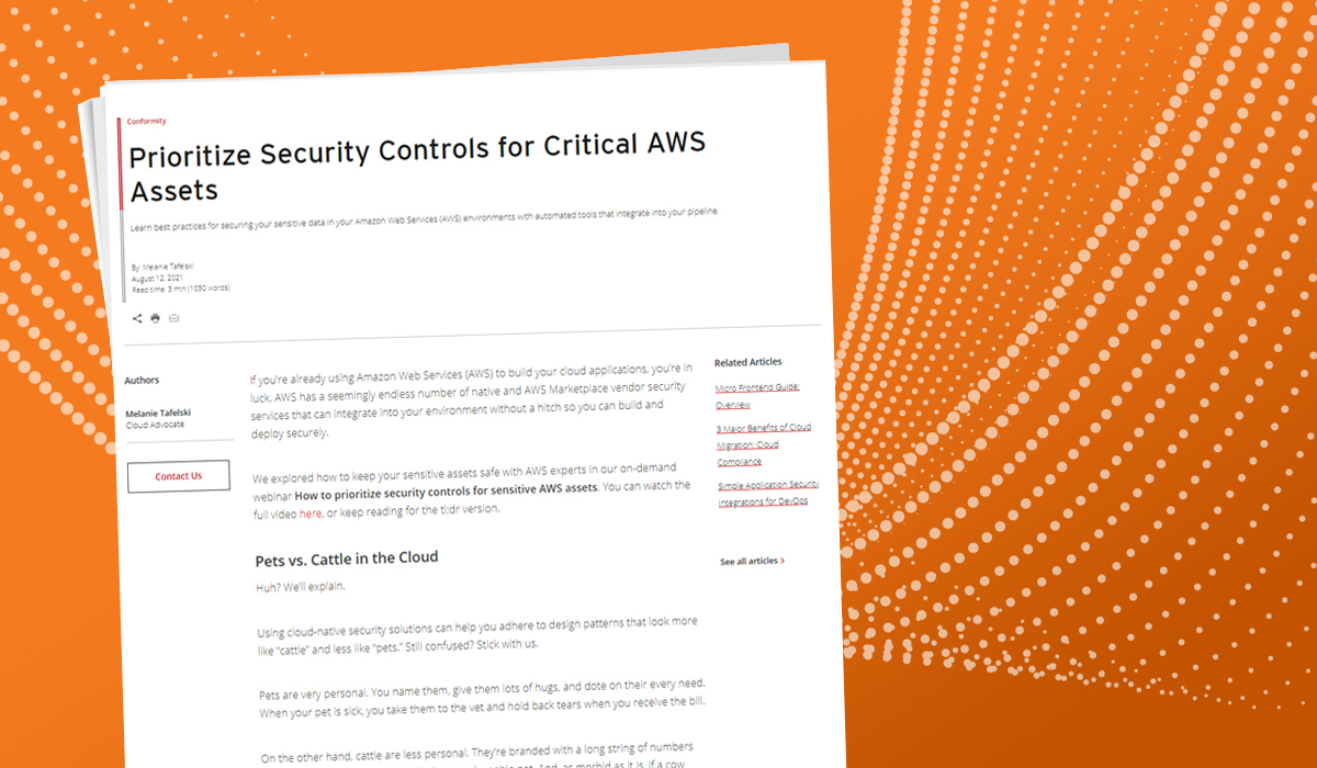 Prioritize Security Controls for Critical AWS Assets Cloud Advocate ...