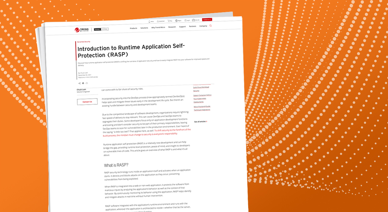 Introduction To Runtime Application Self Protection Rasp Solution